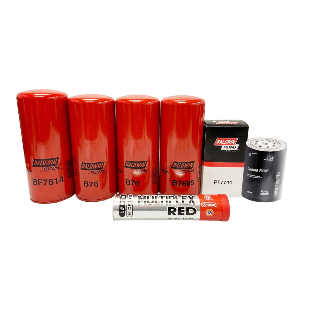 VOLVO OIL CHANGE KIT, B76, BF7814, B7685, PF7744, 21937298, FREE GREASE ...